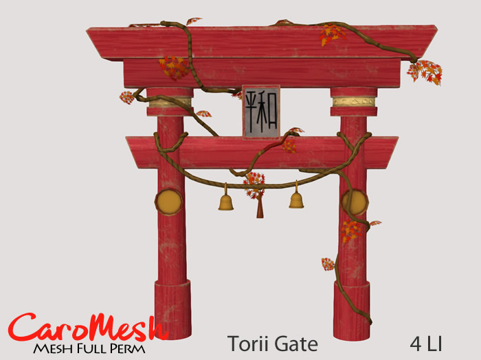 Second Life Marketplace - Caro Mesh Full Perm * Torii Gate -unpacker